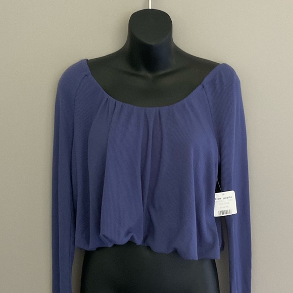 Free People | Tops | Nwt Free People Size Xs True Blue Croptop | Poshmark